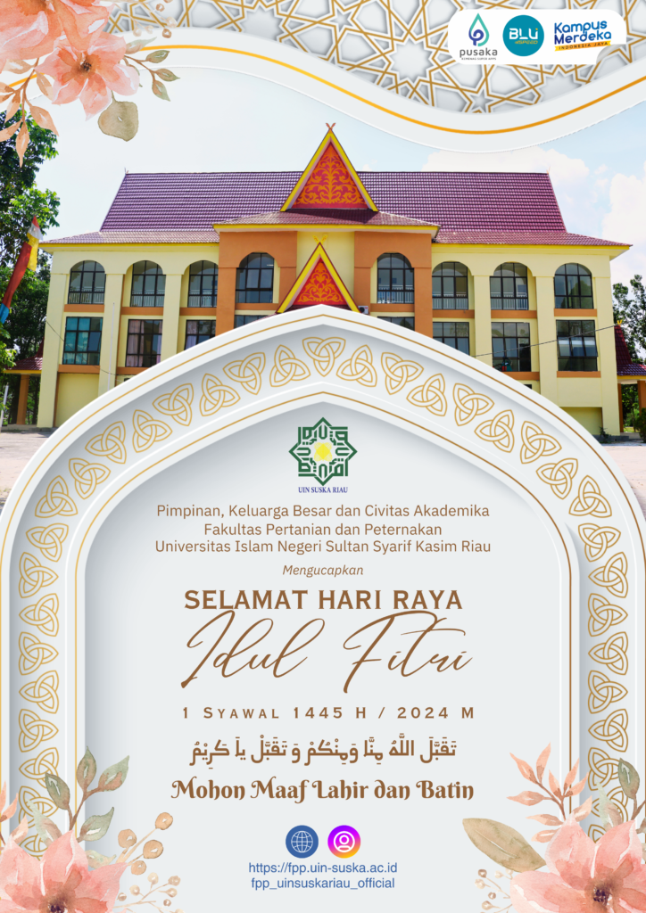 Selamat Hari Raya Idul Fitri 1445H – Fakultas Pertanian dan Peternakan